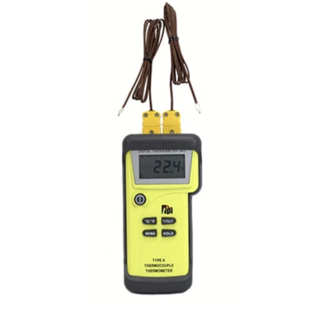 343 Dual Input K-Type Thermocouple Thermometer – Safety First Group