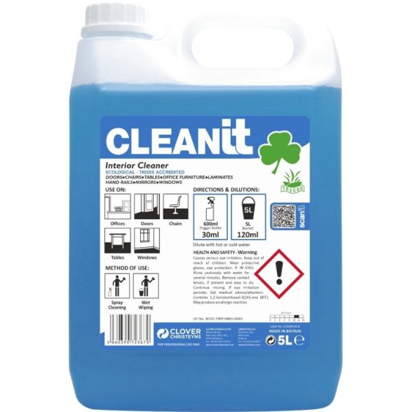 CleanIT Interior Cleaner (5 Litres) – Safety First Group