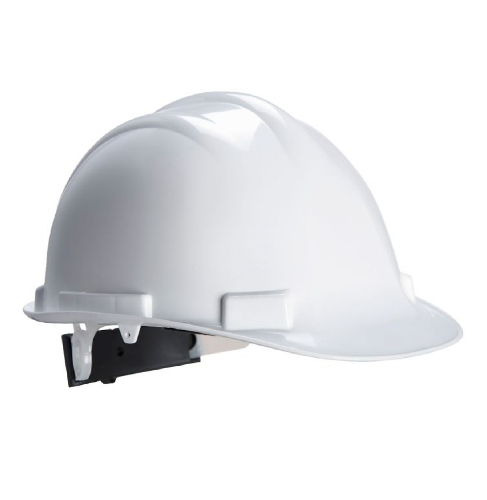 High Density Adjustable Safety Helmet – White – Safety First Group